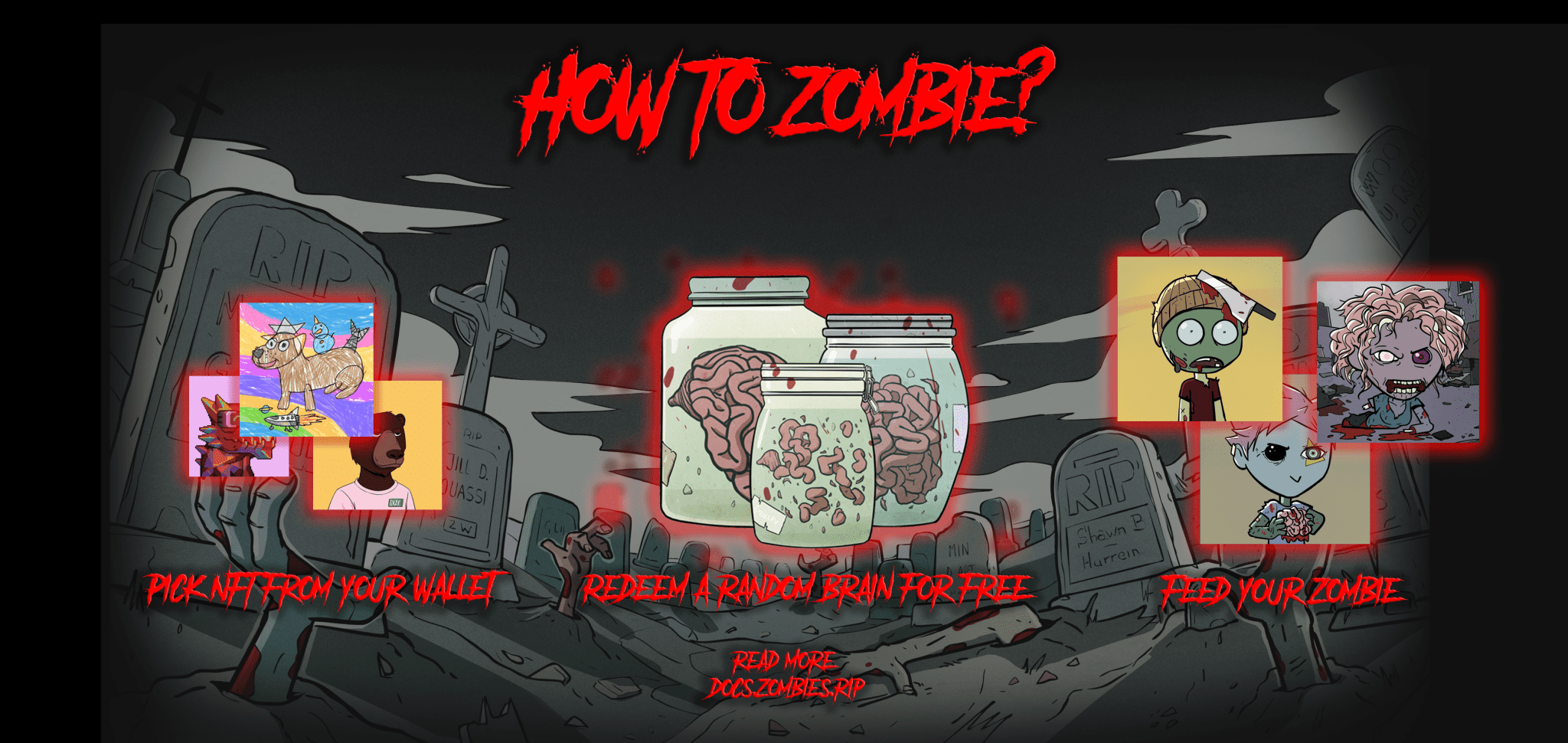 brains + zombies: zombies Mint - Ape O'Clock